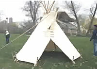 Stampede School - Students Help Setup A Teepee - Galileo Educational ...